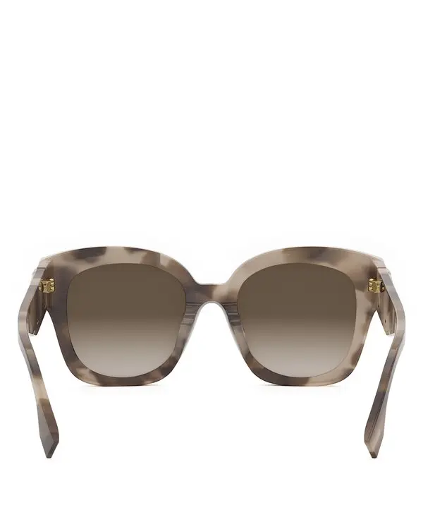 Fendi First Square Sunglasses - Havana/brown Grad