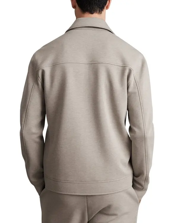 REISS Medina Interlock Zip-up Jacket