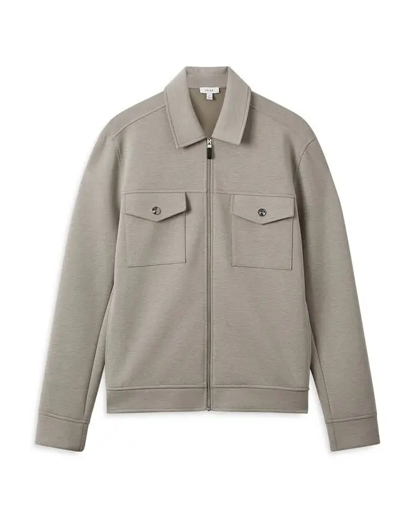 REISS Medina Interlock Zip-up Jacket