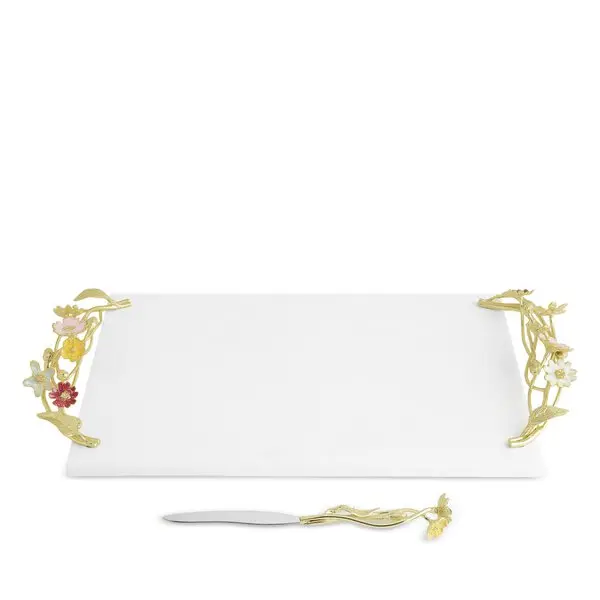 Michael Aram Wildflowers Cheeseboard With Knife