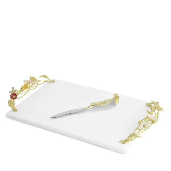 Michael Aram Wildflowers Cheeseboard With Knife