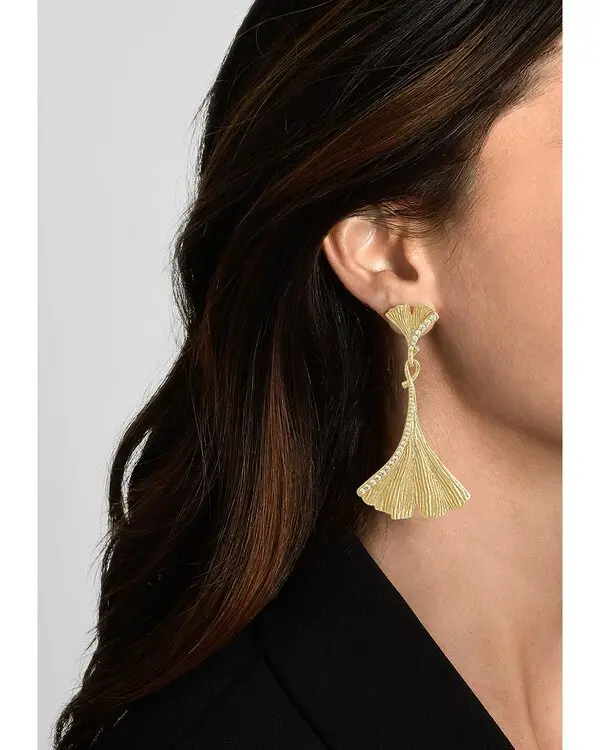 ANABEL ARAM Gingko Drop Earrings