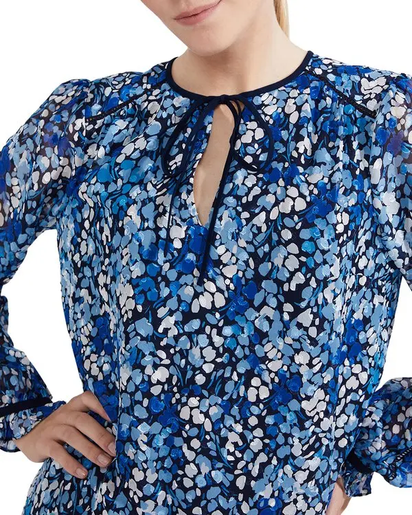 HOBBS LONDON Sasha Tie Neck Top