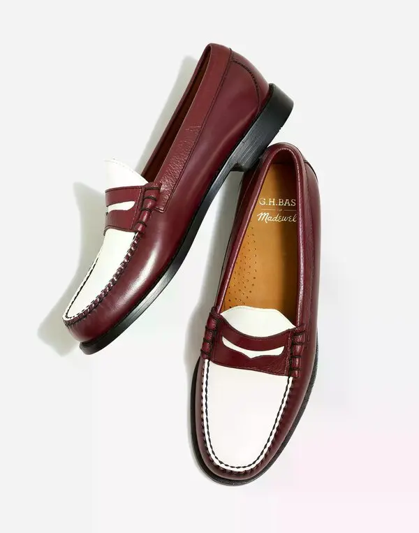 Madewell X G.h.bass Larson Weejuns® Loafers - Wine White