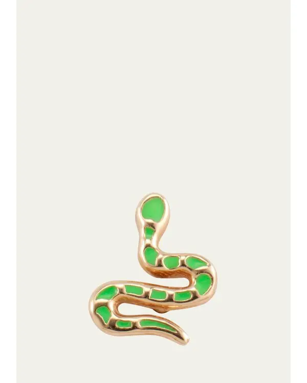 Alison Lou 14k Yellow Snake Stud Earring