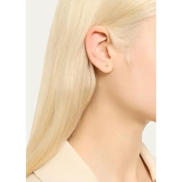 Alison Lou 14k Yellow Snake Stud Earring
