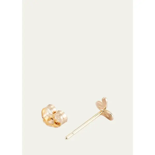 Alison Lou 14k Yellow Snake Stud Earring