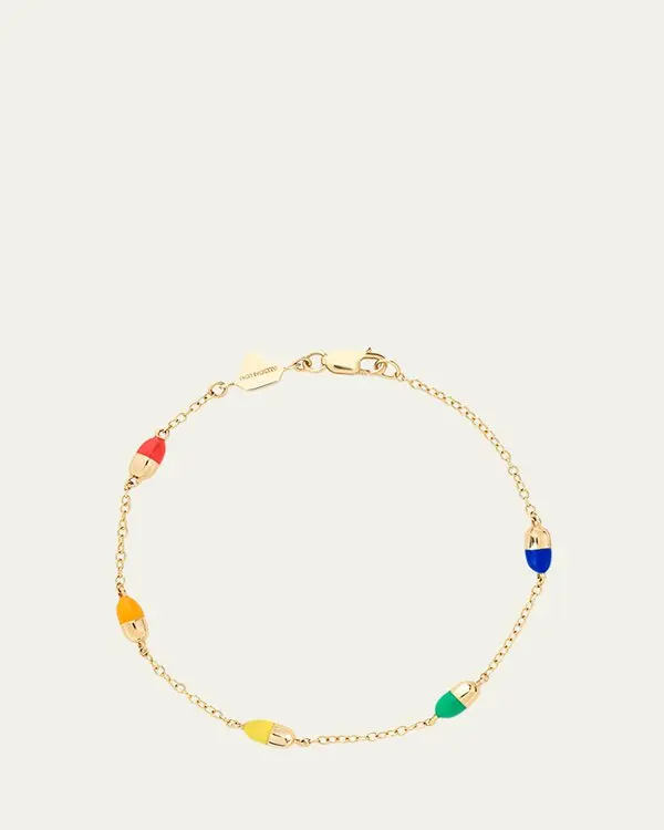 Alison Lou 14k Yellow Gold Pill By-the-yard Bracelet - Multi