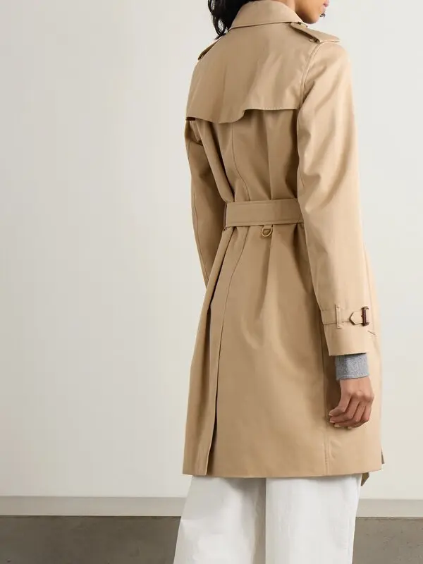 Burberry Kensington Organic Cotton-gabardine Trench Coat - Neutrals