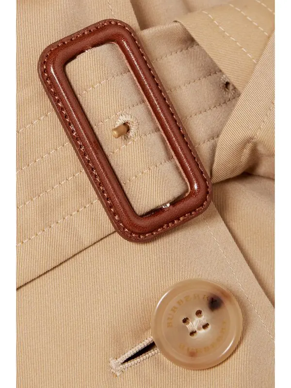 Burberry Kensington Organic Cotton-gabardine Trench Coat - Neutrals