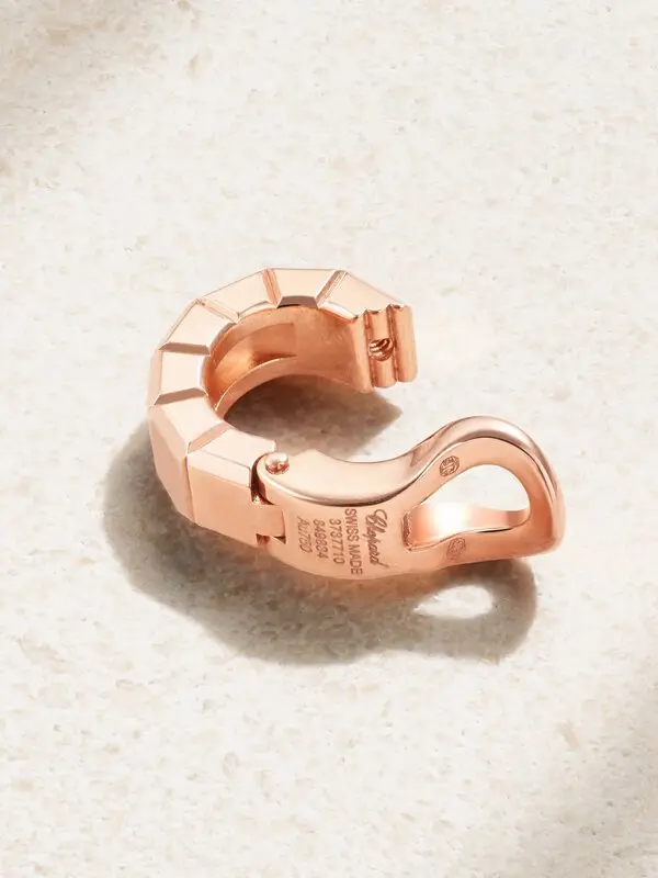 Chopard Ice Cube 18-karat Rose Single Clip Earring