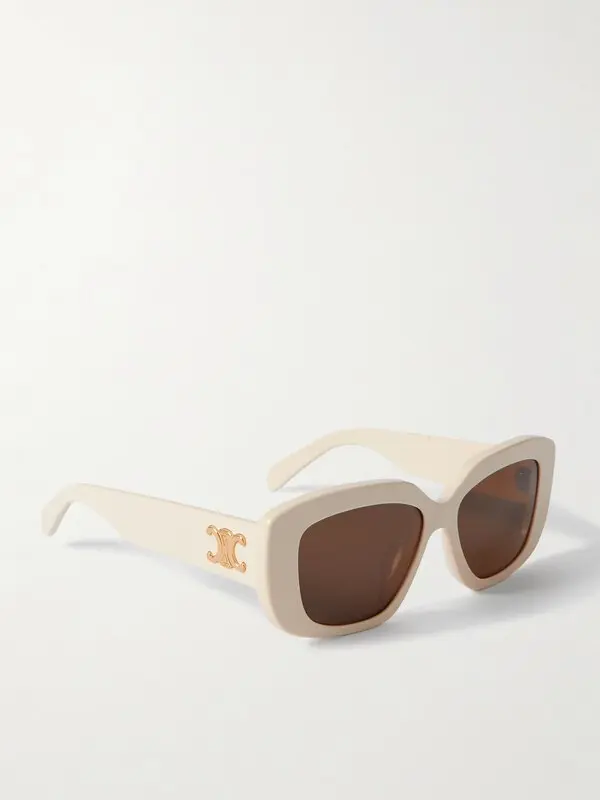 Celine Triomphe Rectangular Sunglasses - Neutrals
