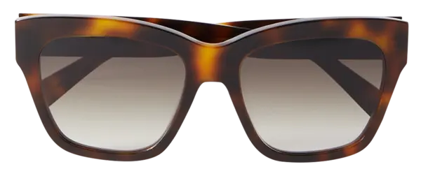 Celine Triomphe Square-frame Sunglasses - Tortoiseshell