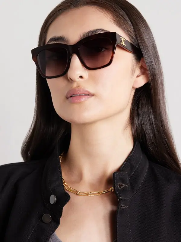 Celine Triomphe Square-frame Sunglasses
