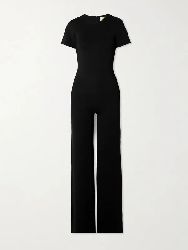 Gauge81 Roca Stretch-ponte Jumpsuit - Black