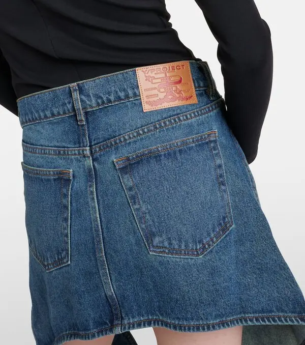 Y/project Evergreen Denim Miniskirt
