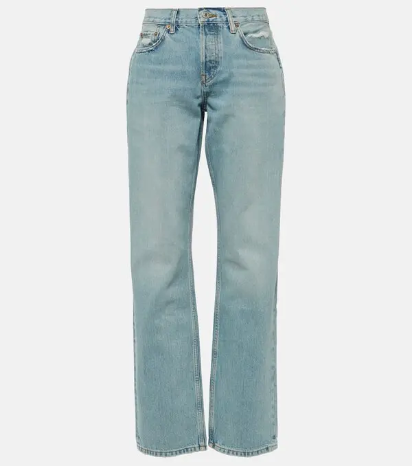 RE/DONE Easy Mid-rise Straight Jeans