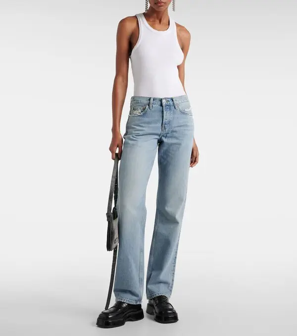 RE/DONE Easy Mid-rise Straight Jeans