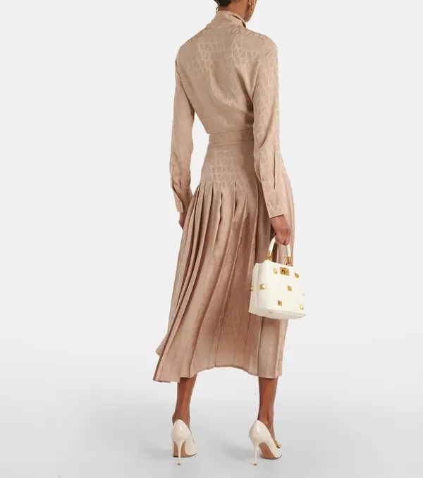 Valentino Garavani Toile Iconographe Pleated Midi Skirt