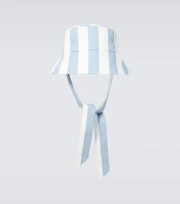 King & Tuckfield Striped Bucket Hat - Multicoloured