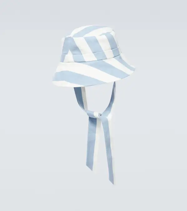 King & Tuckfield Striped Bucket Hat