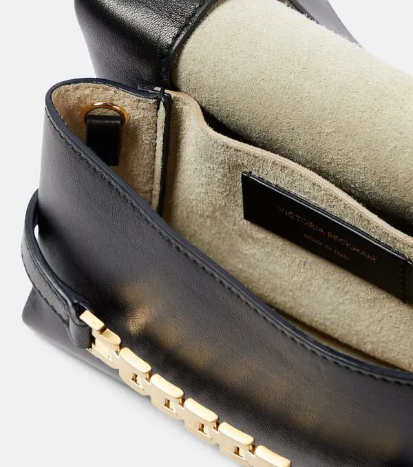 Victoria Beckham Chain Mini Leather Pouch With Strap
