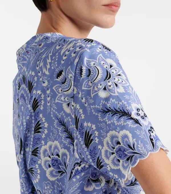 Etro Printed Cotton Jersey T-shirt