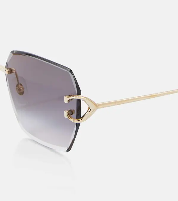 Cartier Signature C De Sunglasses - Gold