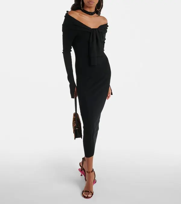 Jacquemus La Robe Doble Wool-blend Midi Dress