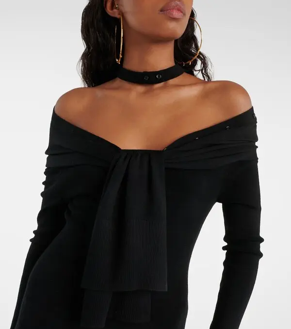 Jacquemus La Robe Doble Wool-blend Midi Dress