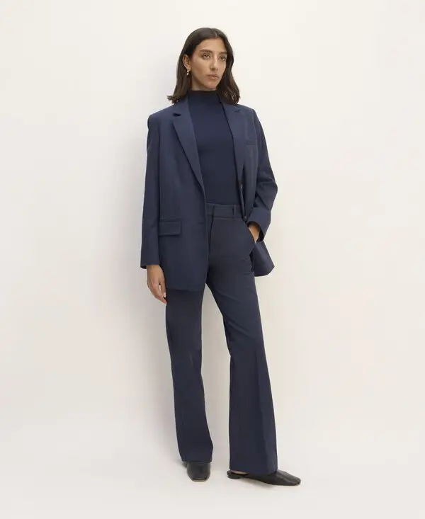 Everlane Bi-stretch Flare Pant - Navy