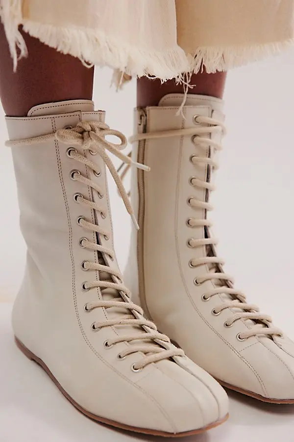 Free People Boxing Day Lace-up Boots