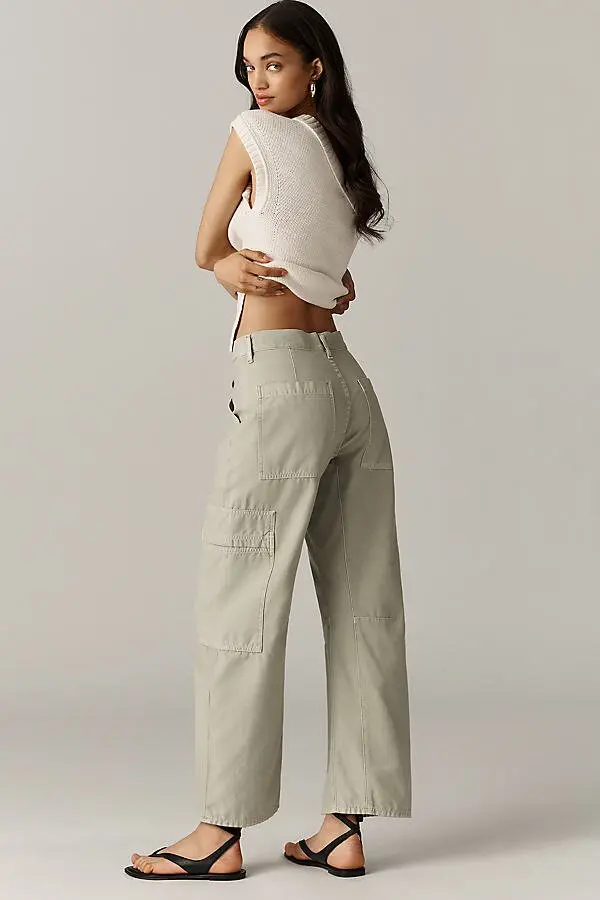 Citizens Of Humanity Marcelle Cargo Barrel Pants - Matcha