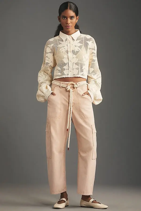 Citizens Of Humanity Marcelle Cargo Barrel Pants - Roselle
