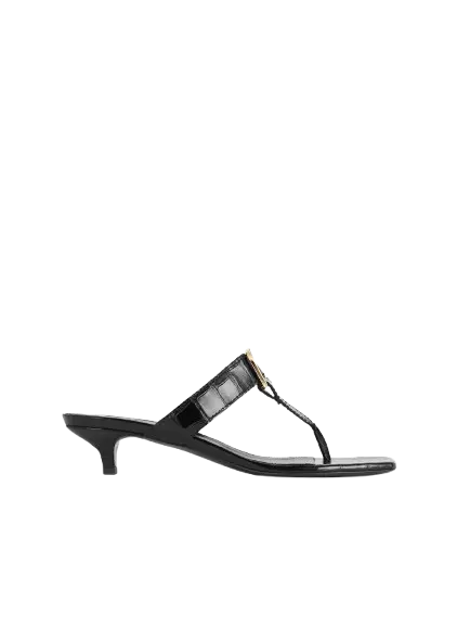 TOTEME The Belted Croco Flip-flop Heel