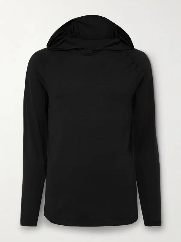 Lululemon License To Train Stretch Recycled-jersey Hoodie