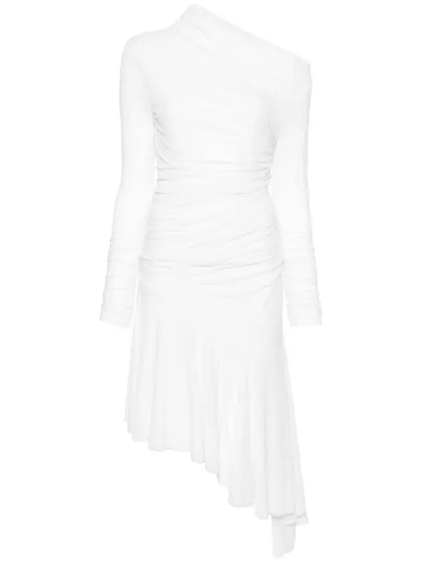 Philosophy Di Lorenzo Serafini Asymmetric Off-Shoulder Dress In White - 62%  Off | Editorialist