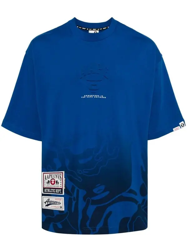 AAPE BY *A BATHING APE Moonface Embossed T-shirt