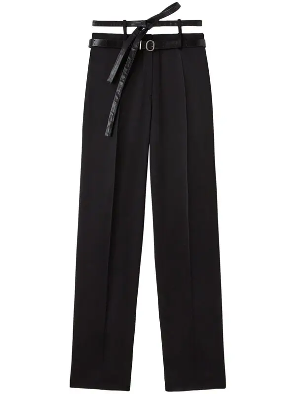 JIL SANDER Belted Tailored Trousers