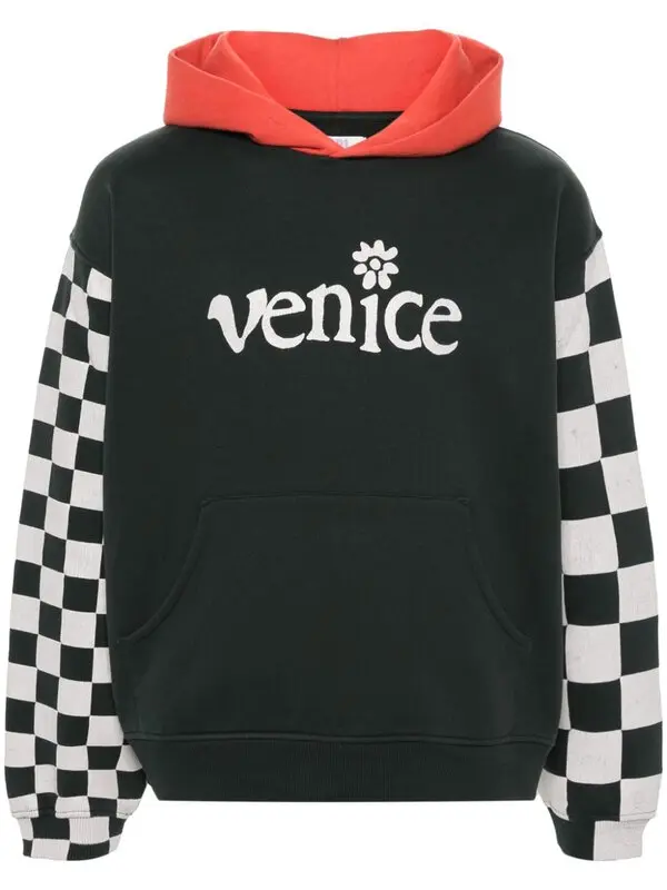 ERL Venice-print Colour-block Hoodie