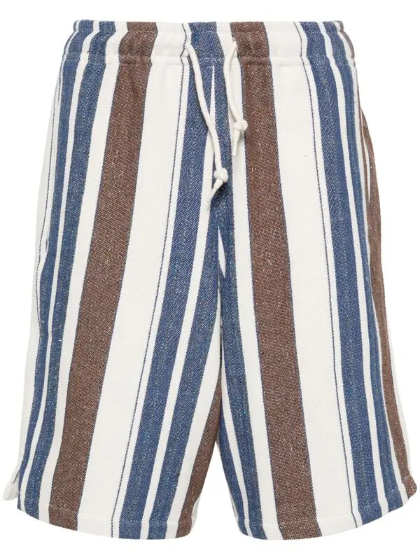 A.p.c. Paul Striped Shorts - Blue