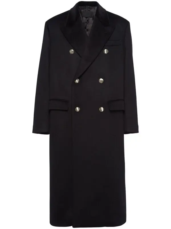 Prada Double-breasted Cashmere Coat