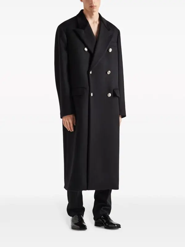 Prada Double-breasted Cashmere Coat