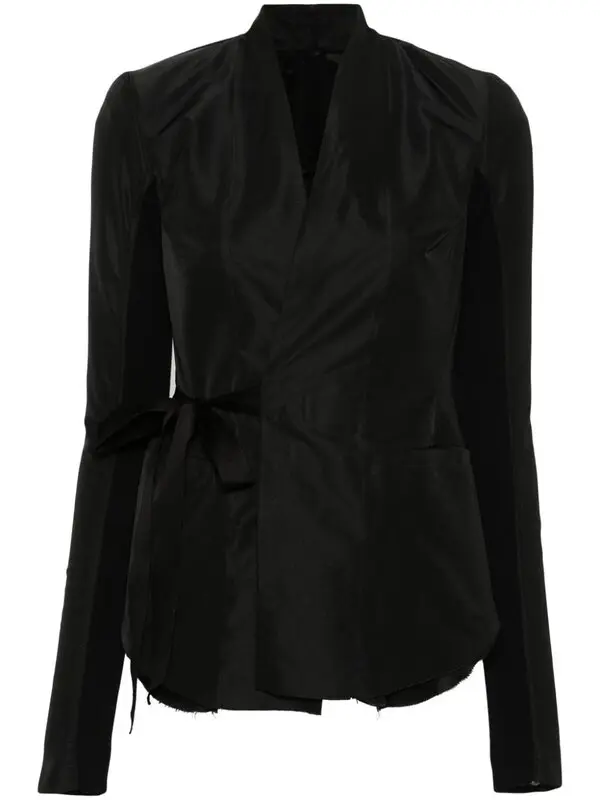 Rick Owens Self-tie Layered Blazer