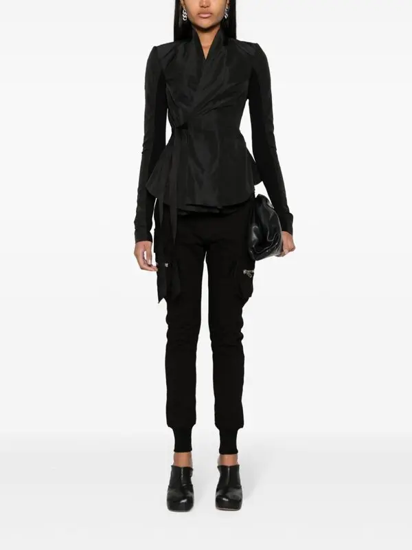 Rick Owens Self-tie Layered Blazer