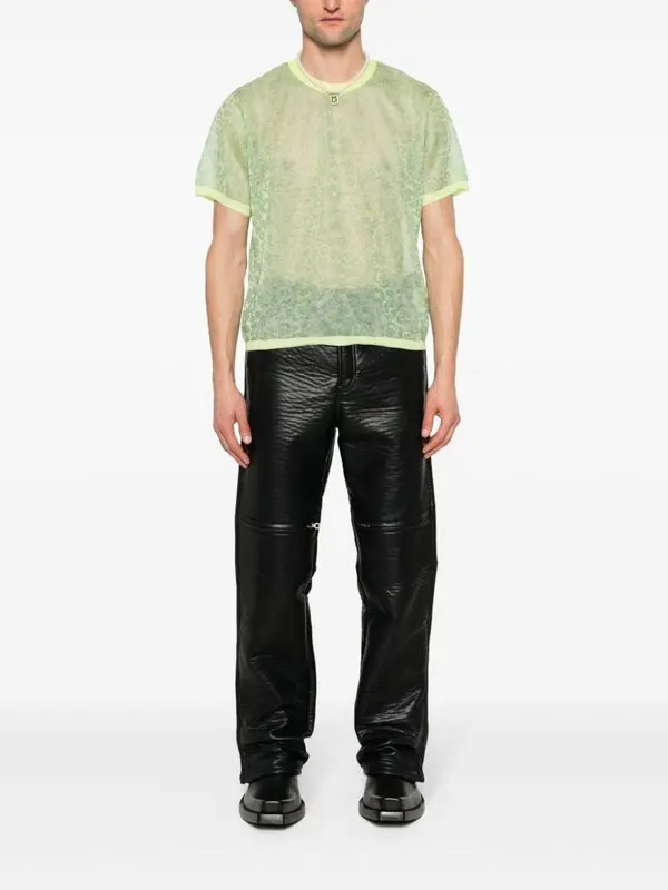 Martine Rose Granny Patterned-jacquard T-shirt