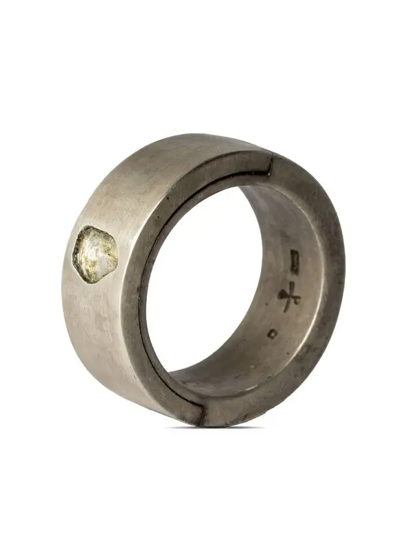 PARTS OF FOUR Sistema Sterling Diamond Ring - Silver