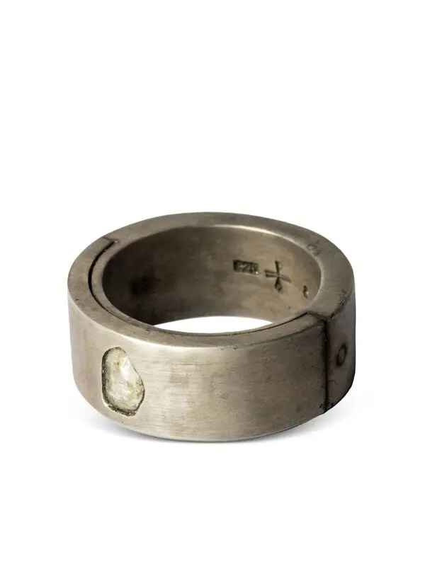 PARTS OF FOUR Sistema Sterling Diamond Ring - Silver