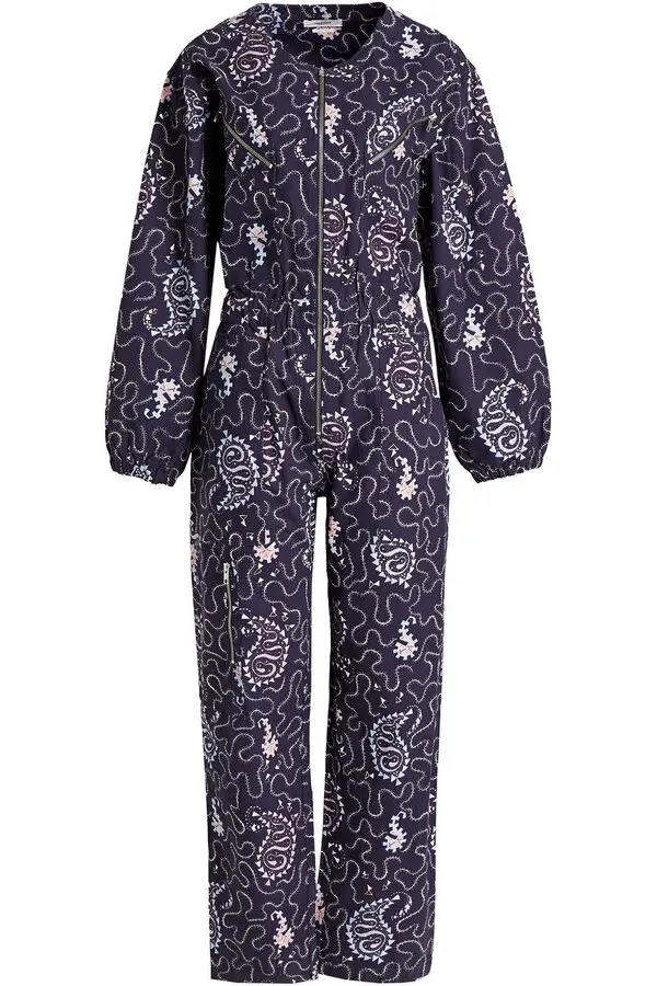 MARANT ETOILE Nilaney Printed Jumpsuit - Dark Purple