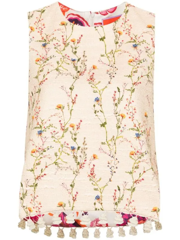 La DoubleJ La Scala Floral Print Sleeveless Top
